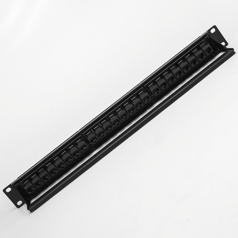 Straight-through Network Patch Panel 1U 24 Port Cat6 UTP Inline Coupler ...
