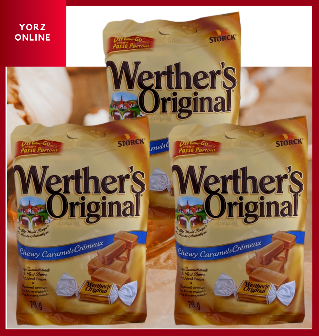 STORK WERTHER'S ORIGINAL, SOFT CARAMEL W/ CHOCOLATE FILLING (116 G ...