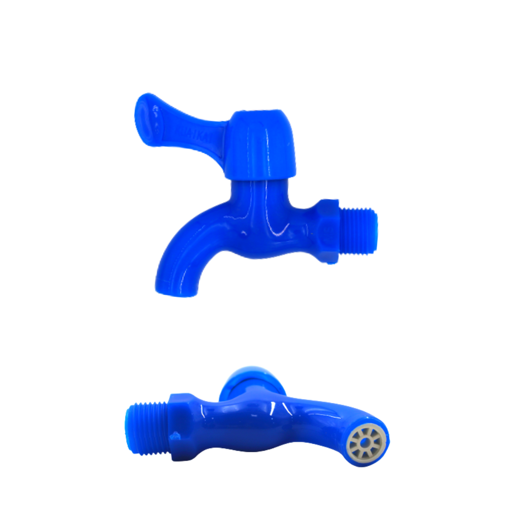 PLASTIC FAUCET BLUE PLAIN BIBB, HOSE BIBB Household PVC plastic faucet ...