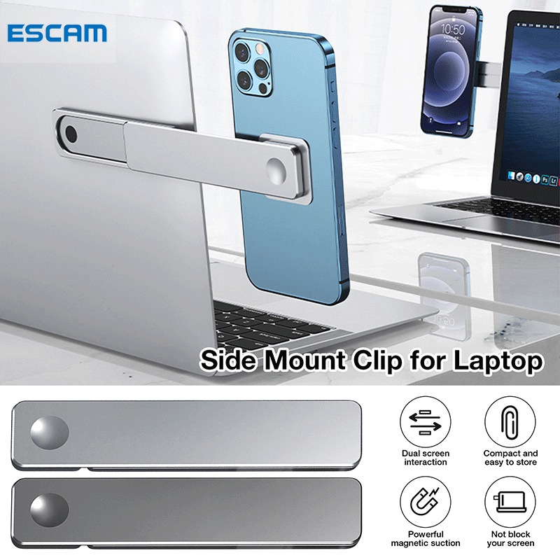 ESCAM 2 in 1 Laptop Phone Mount Holder Laptop Display Stand Side Mount ...