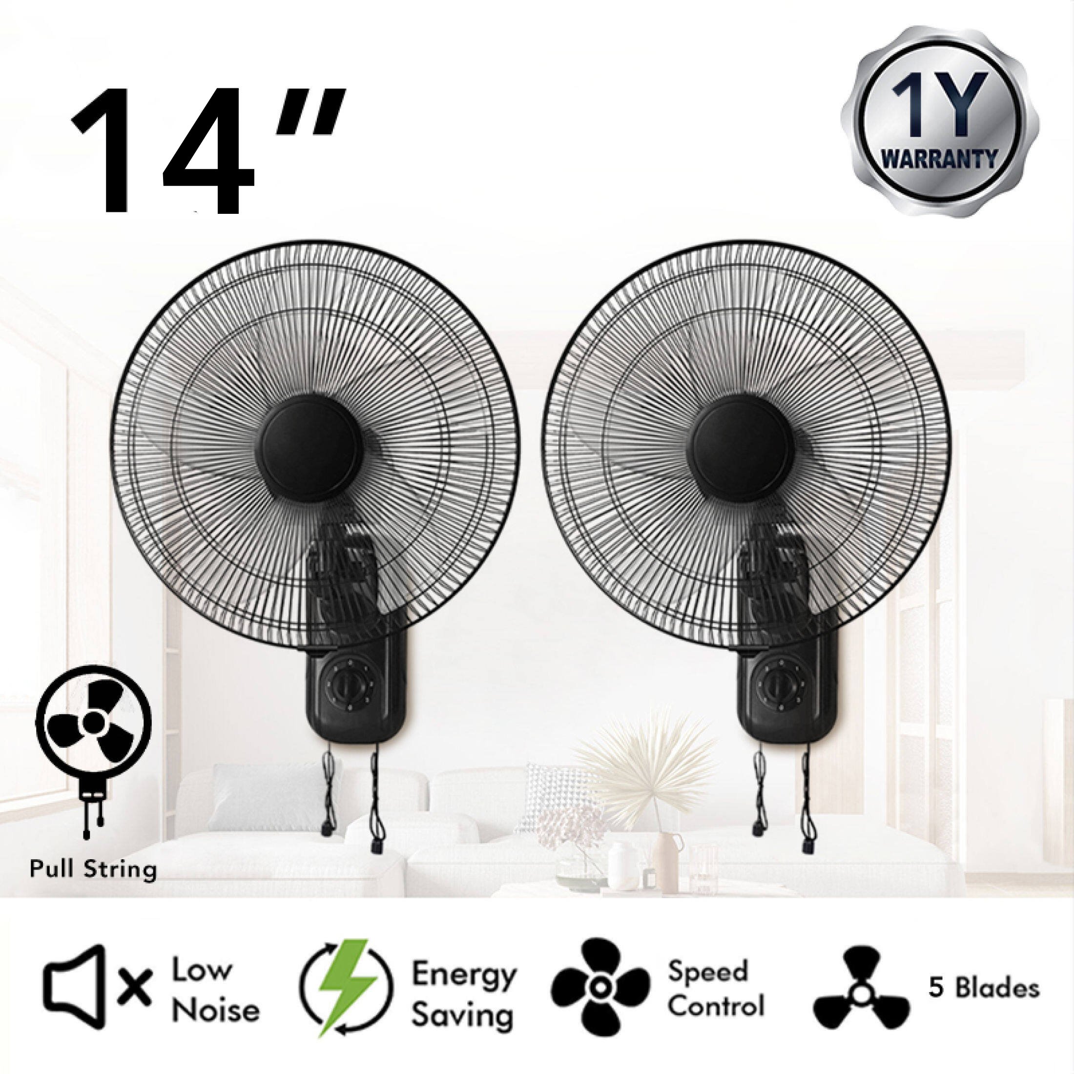 🔥 Wall mounted fan electric fan 14/16 inchesThree speed air volume ...