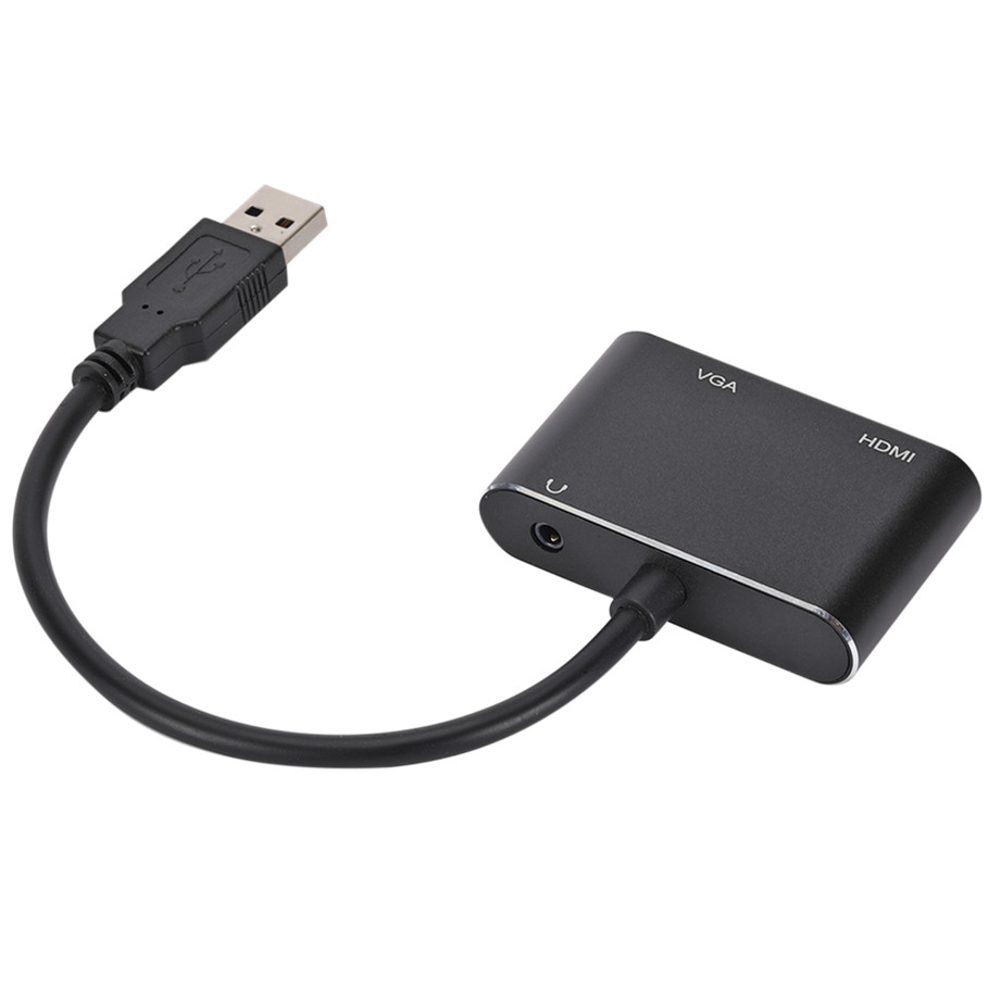 HD USB 3.0 To HDMI VGA Adapter Multi-Display Adapter 2 In1 USB to HDMI ...