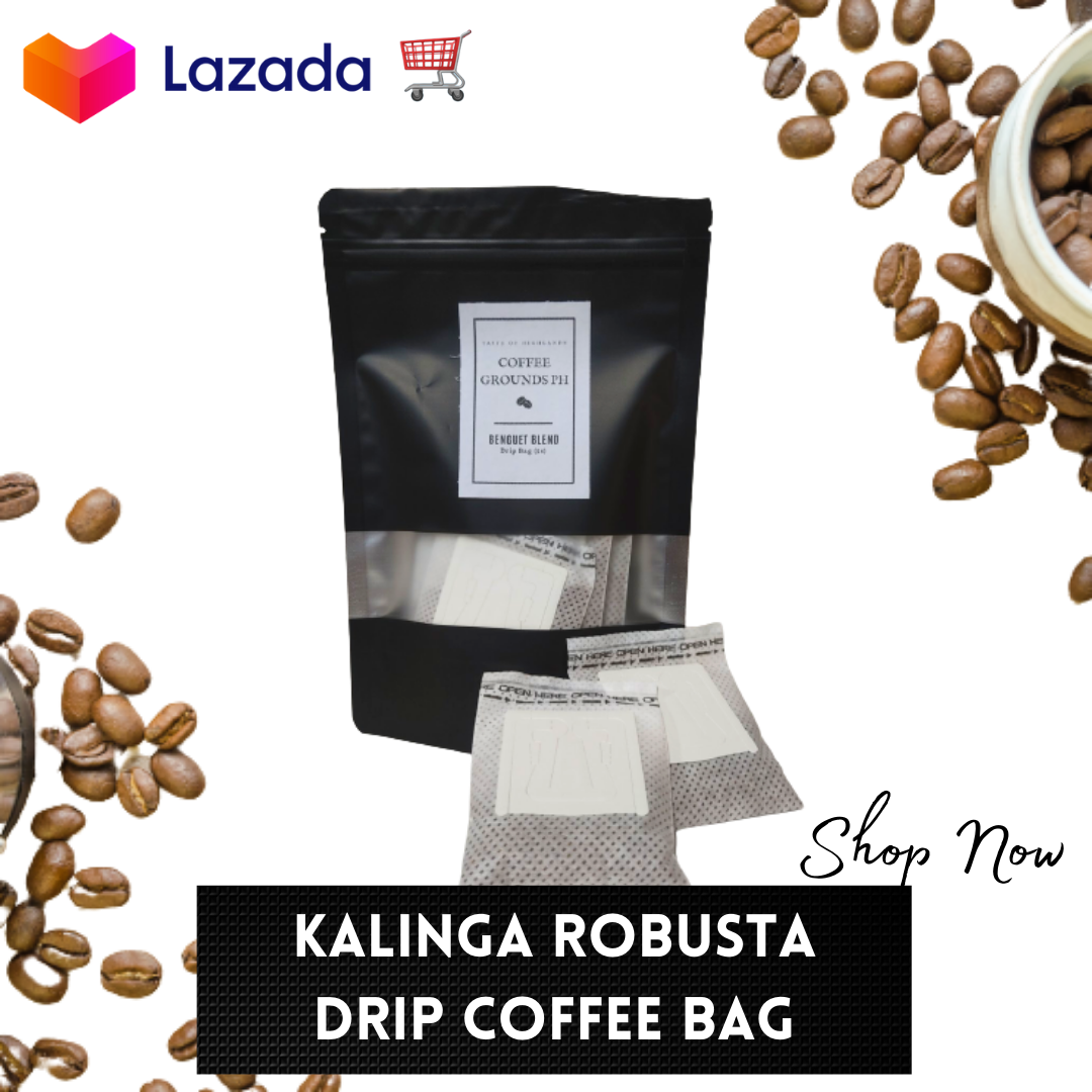 Coffee Grounds PH - Kalinga Robusta Coffee Instant Brew Instant Drip ...