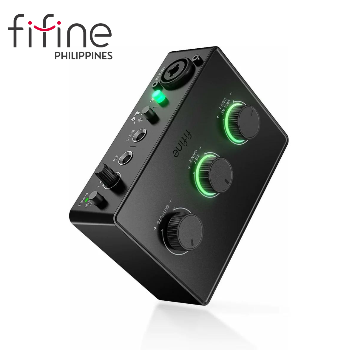 FIFINE SC1 PC Audio Mixer for Recording Music, USB Interface for ...