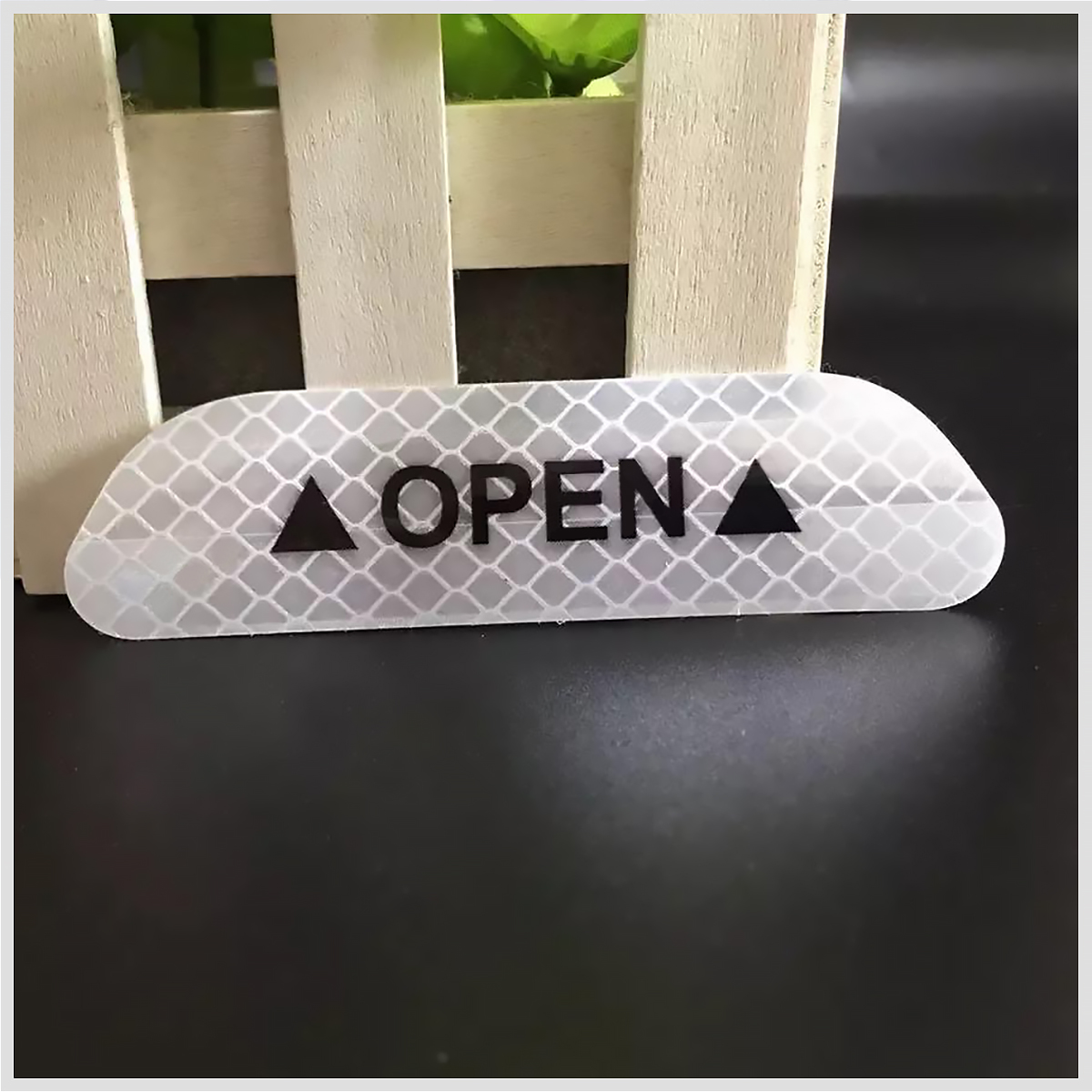 4pcs Auto Warning Mark OPEN Car Door Stickers Reflective Tape ...