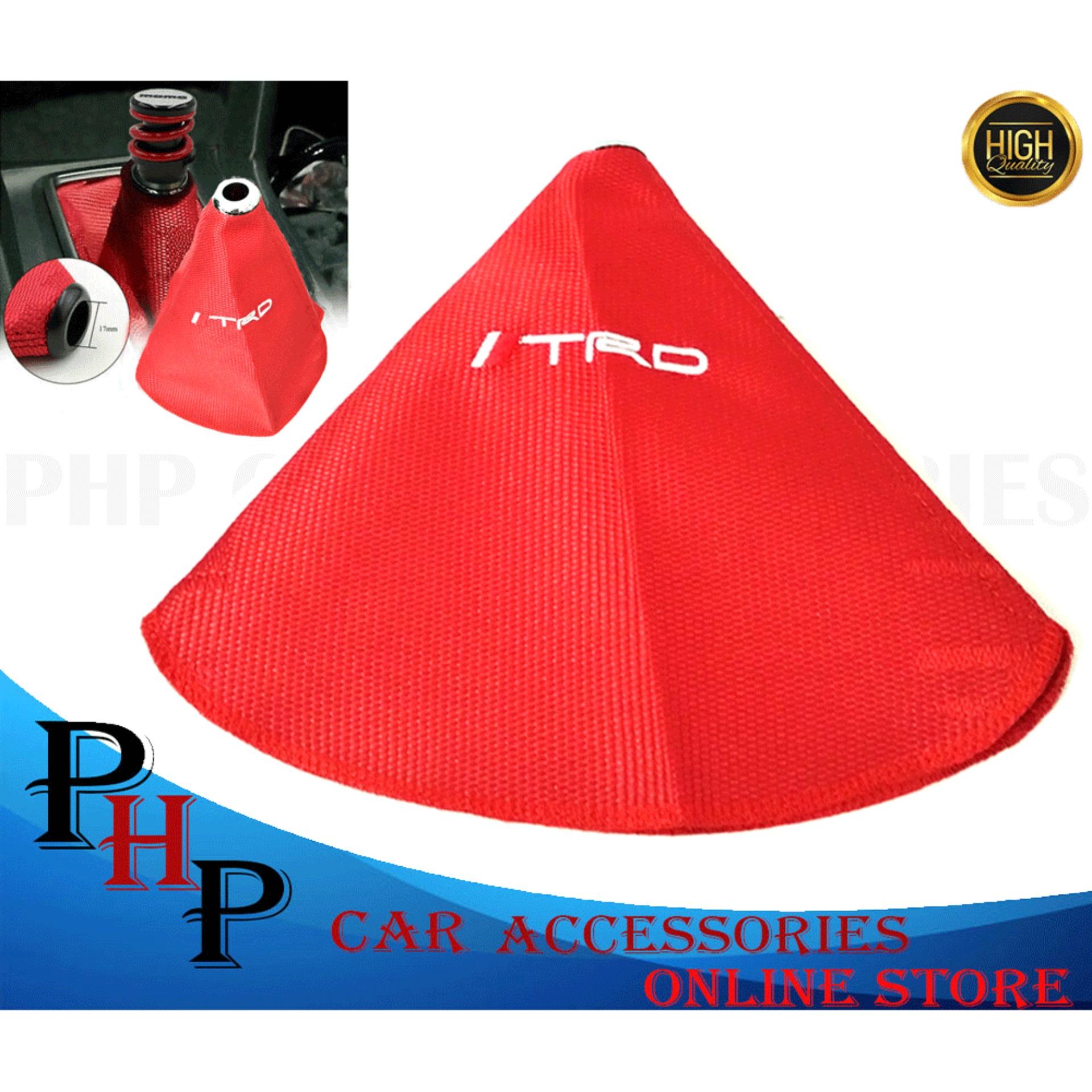 TRD Gear Shift Knob Shifter Boot Cover Gear (RED) | Lazada PH