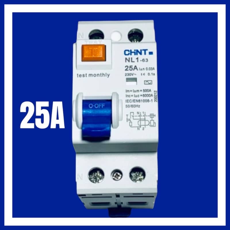 CHiNT RCCB 1P+N 25A | 40A | 63A | Residual Current Circuit Breaker ...