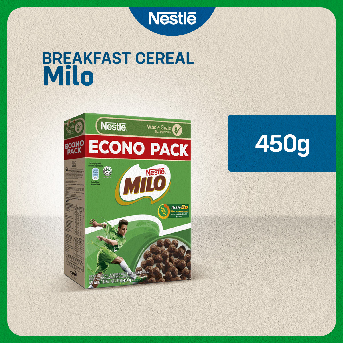 MILO Whole Grain Breakfast Cereal 450g | Lazada PH