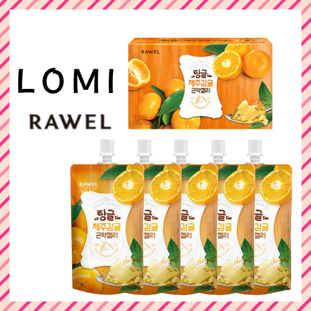 [RAWEL] Tingle Jeju tangerine konjac jelly 2types / 1BOX / 5EA / sweet jelly | Lazada PH