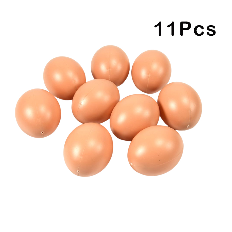 11Pcs Chicken Dummy Egg Plastic Fake Eggs for Chicken Gamefowl | Lazada PH