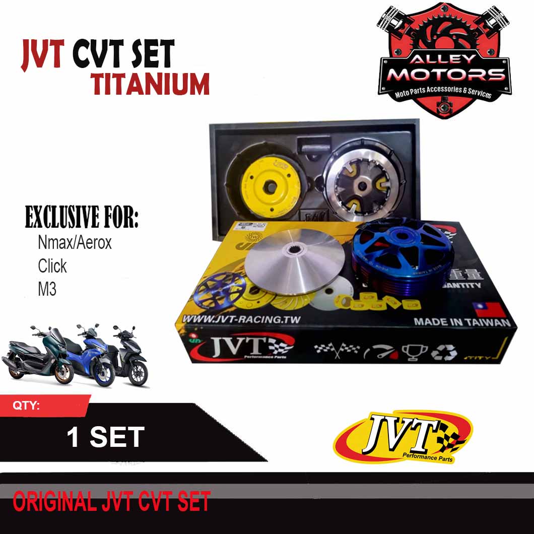 JVT CVT Titanium Set For Nmax/Aerox/Click/M3 By Alley Motors | Lazada PH