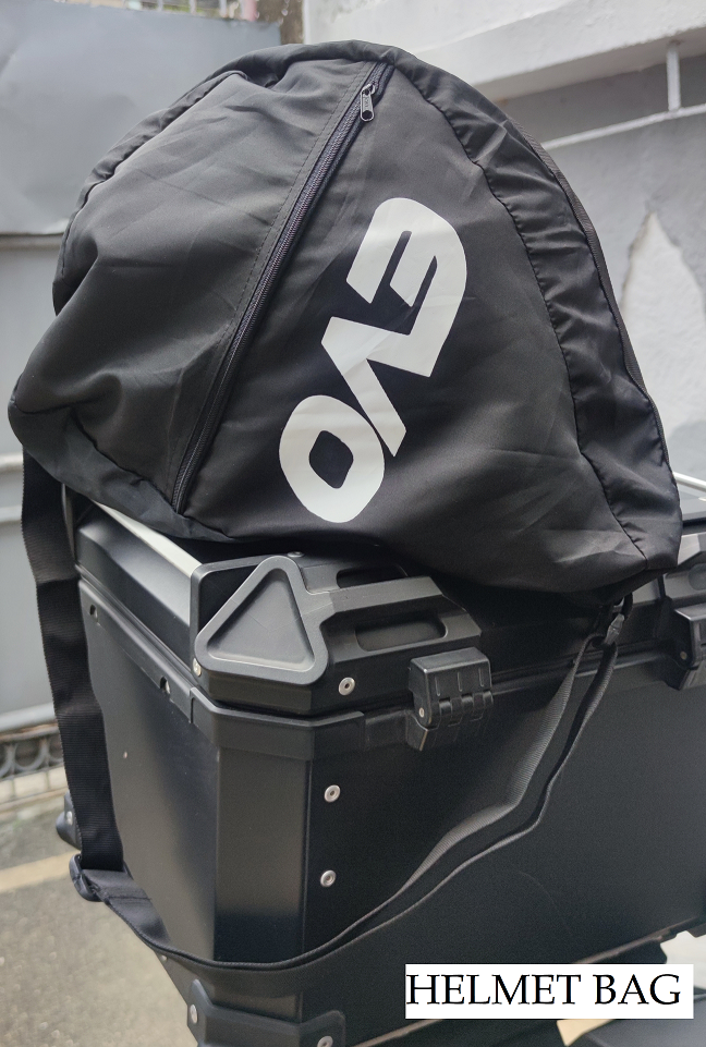 EVO | PLAIN BLACK HELMET BAG WITH STRAPS (FOR FULL-FACED HELMETS ...