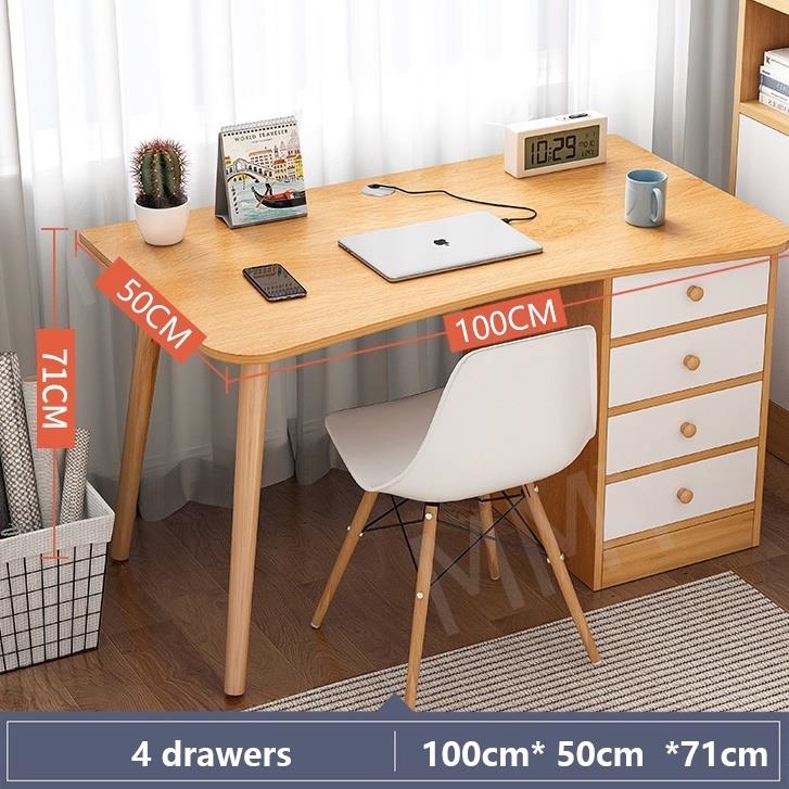 [Shipping Discount] Study Table with Drawer Computer Table 120CM Desk ...