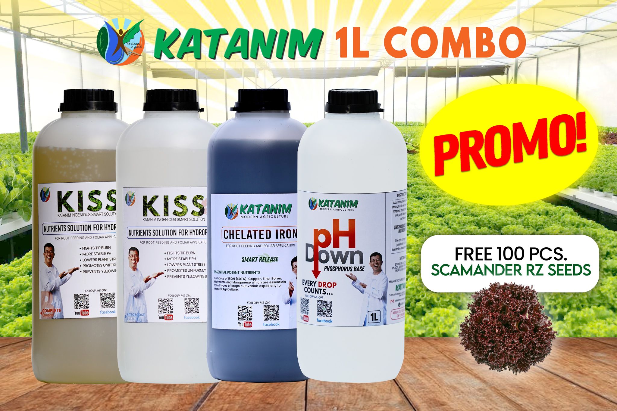 Katanim 1L COMBO with FREE 100 seeds SCAMANDER RZ (KISS Nutsol, Katanim ...