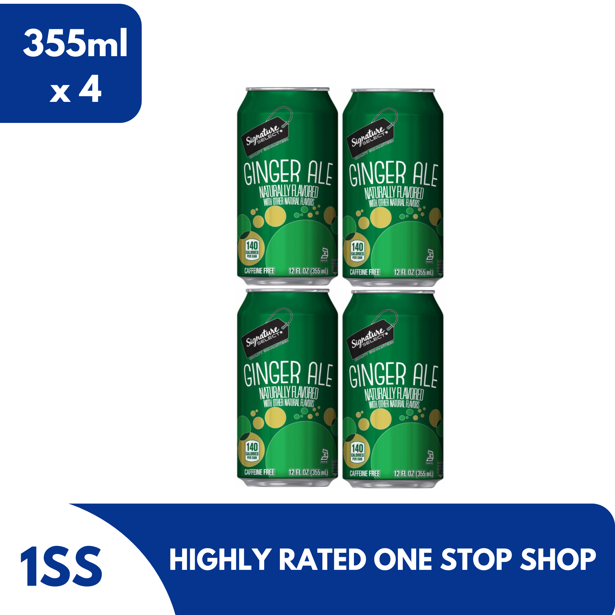 Signature Select Ginger Ale, 355ml set of 4 | Lazada PH