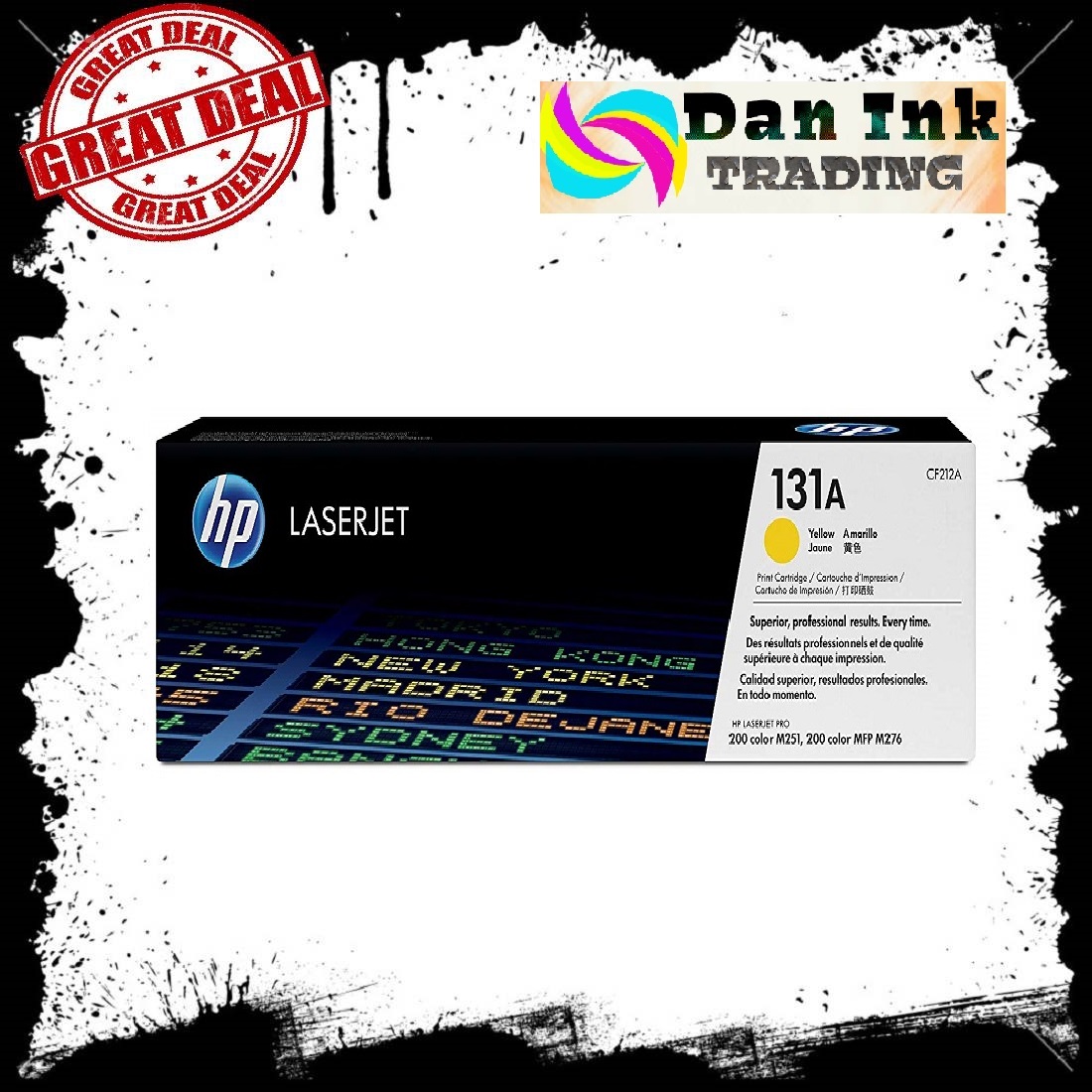 HP 131A (Yellow) Original LaserJet Toner Cartridge | Lazada PH