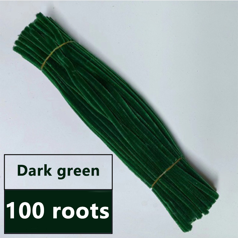 100PCS Fuzzy Wires | DIY Craft Stems | Colored Pipe Cleaners | Fuzzy ...