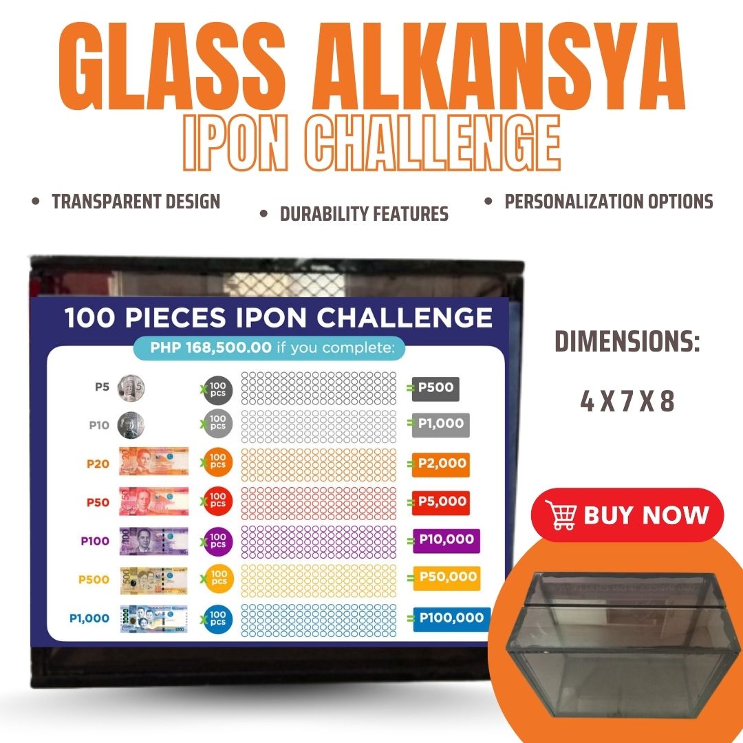 Glass Alkansya Edition Brown | Up to 168,000 Ipon Challenge | Smart ...
