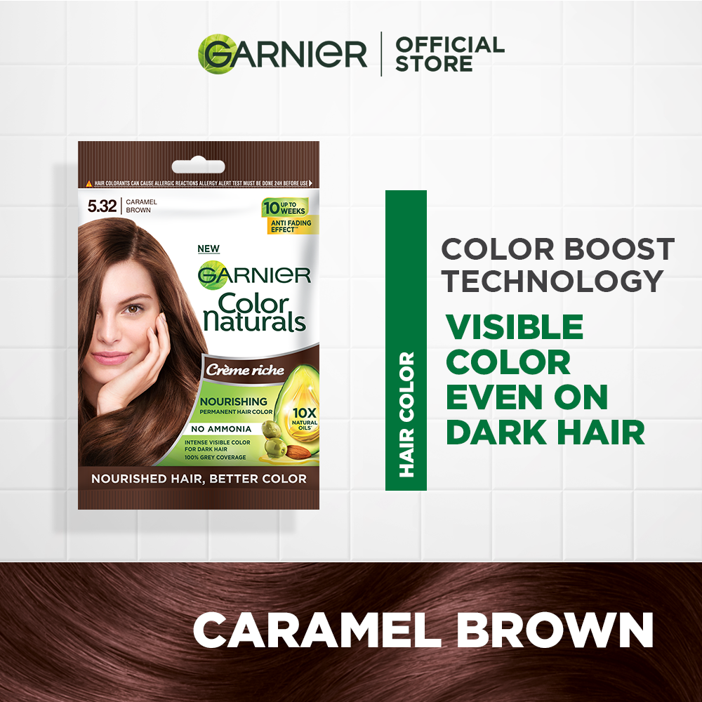 Garnier Color Naturals (Shade 5.32 Caramel Brown) – Hair Color | Lazada PH