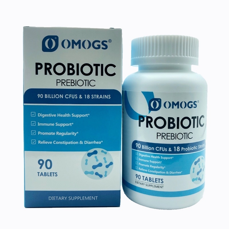 Omogs Probiotics Food Supplement 90 Tablets For Adult Men Women/Kids ...