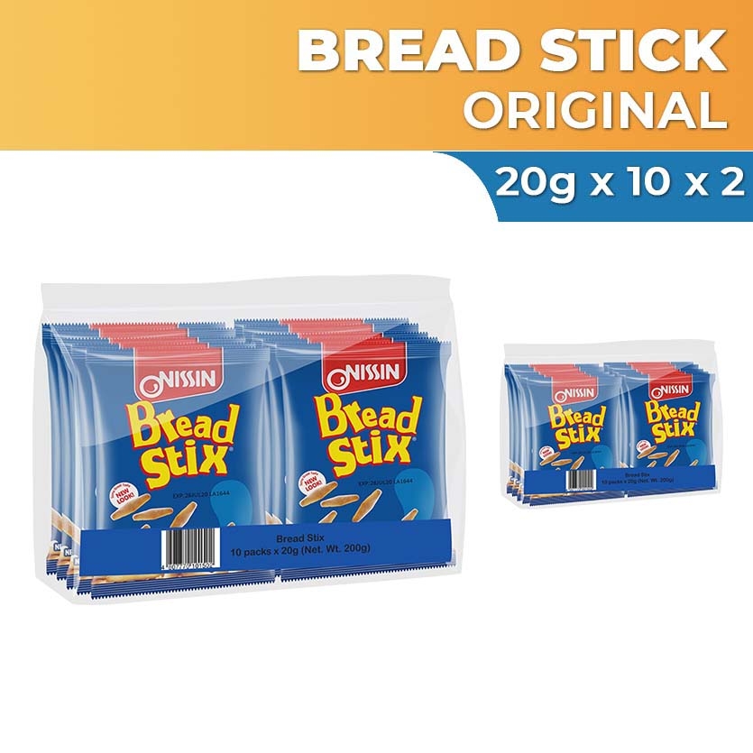 Nissin Bread Stix 20g x 10 X 2 | Lazada PH