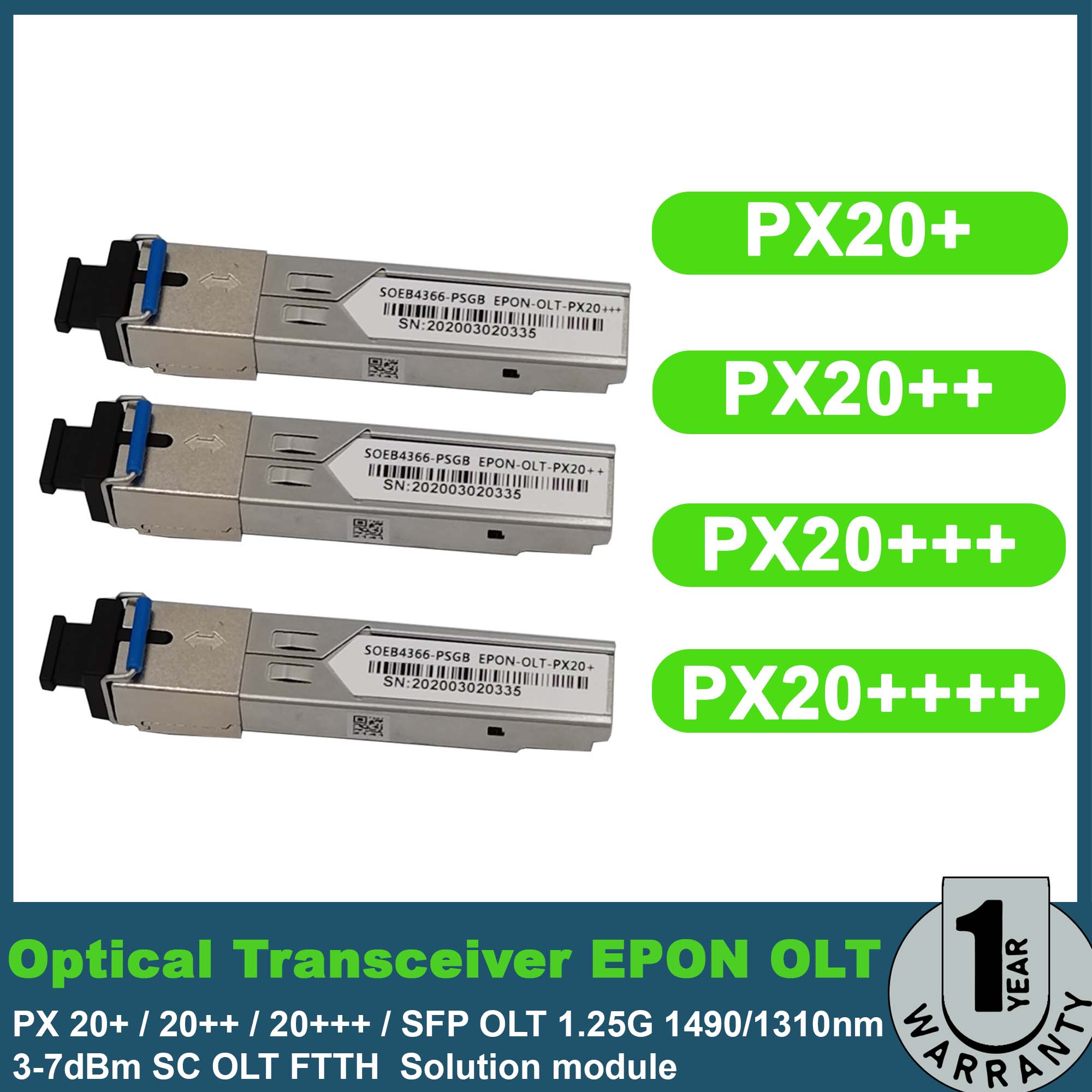 Optical Transceiver EPON OLT PX 20+│20++│20+++│PX20++++│SFP OLT 1.25G ...