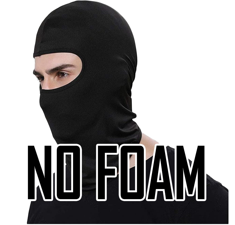 Motorcycle Balaclava Camouflage Bonnet Full Face helmet plain Black ...