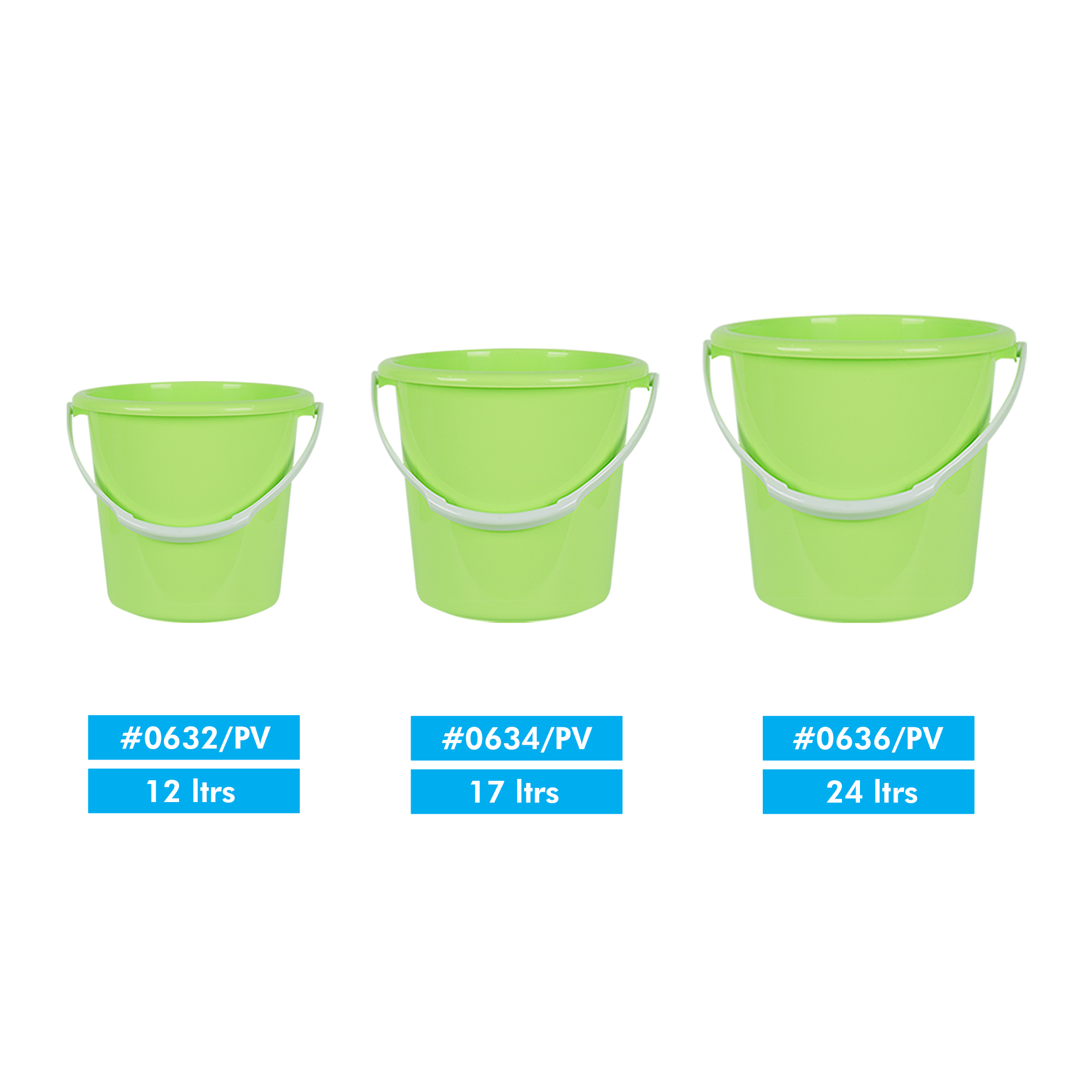 Water Pail 12L/ 17L/ 24L | PP (Polypropylene) | Multi-Purpose Timba for ...