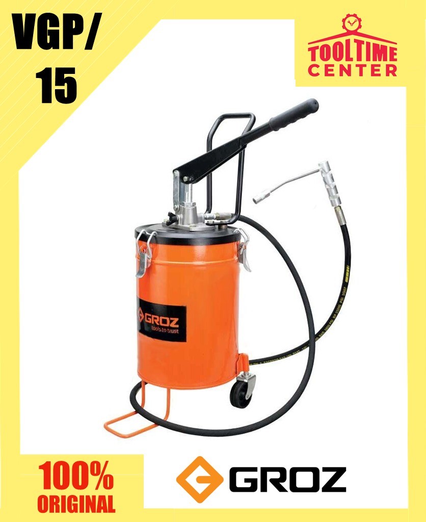 Groz Grease Pump 15kg Bucket Capacity with Wheels | Lazada PH