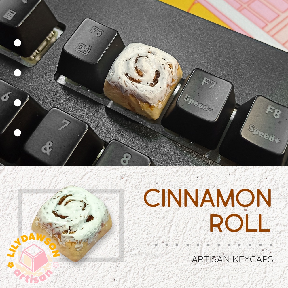 Cinnamon Roll Handmade Artisan Keycap for Mechanical Keyboard by ...