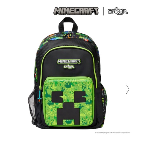 【Manila Ship】Smiggle Classic Backpack MINECRAFT for Primary Children ...