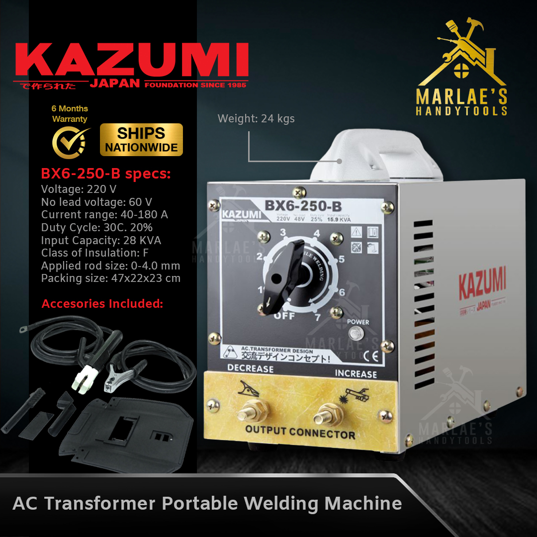 Kazumi Japan AC Transformer Portable Welding Machine BX6 | Lazada PH