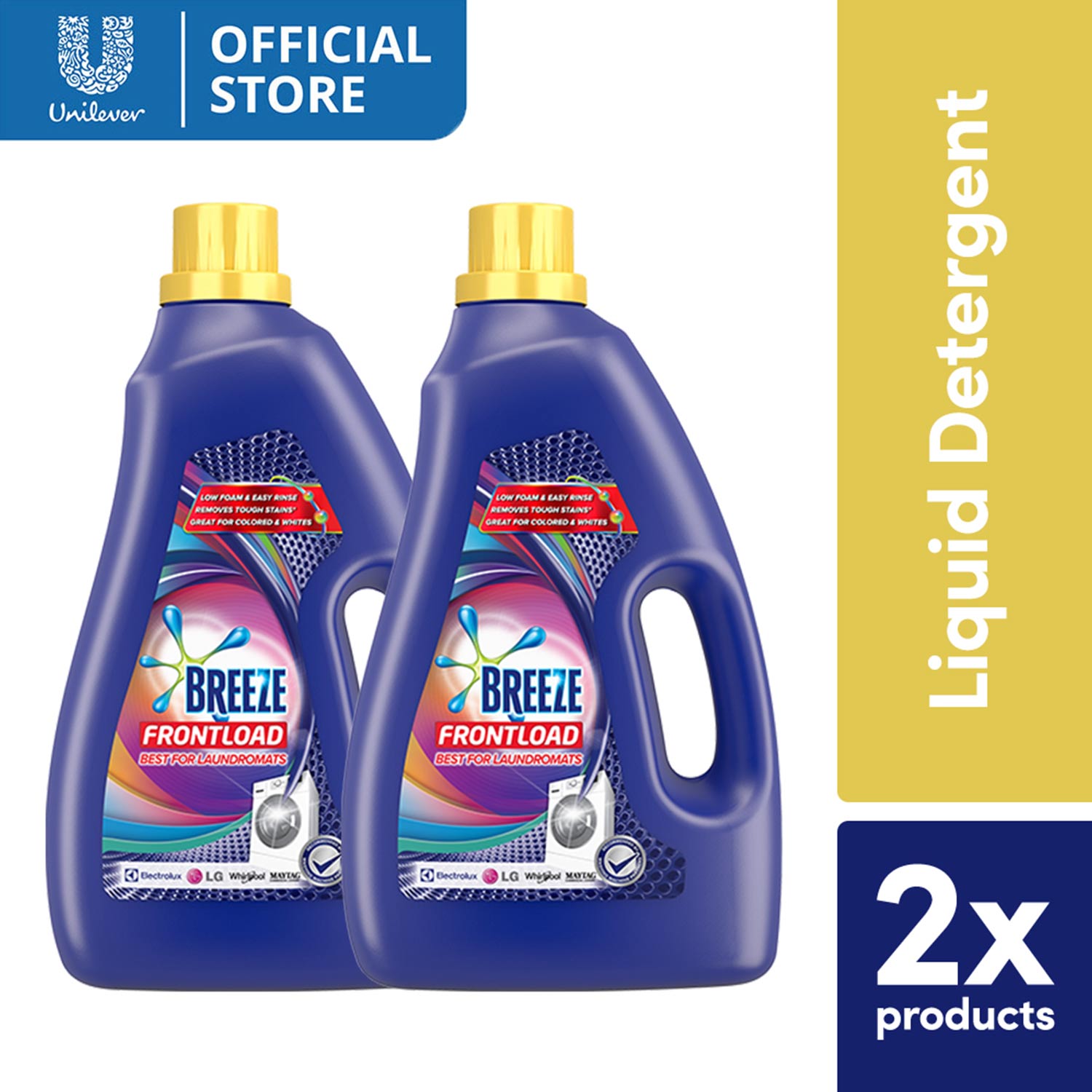 [BUNDLE OF 2] Breeze Liquid Detergent Frontload 2.6L Bottle | Lazada PH