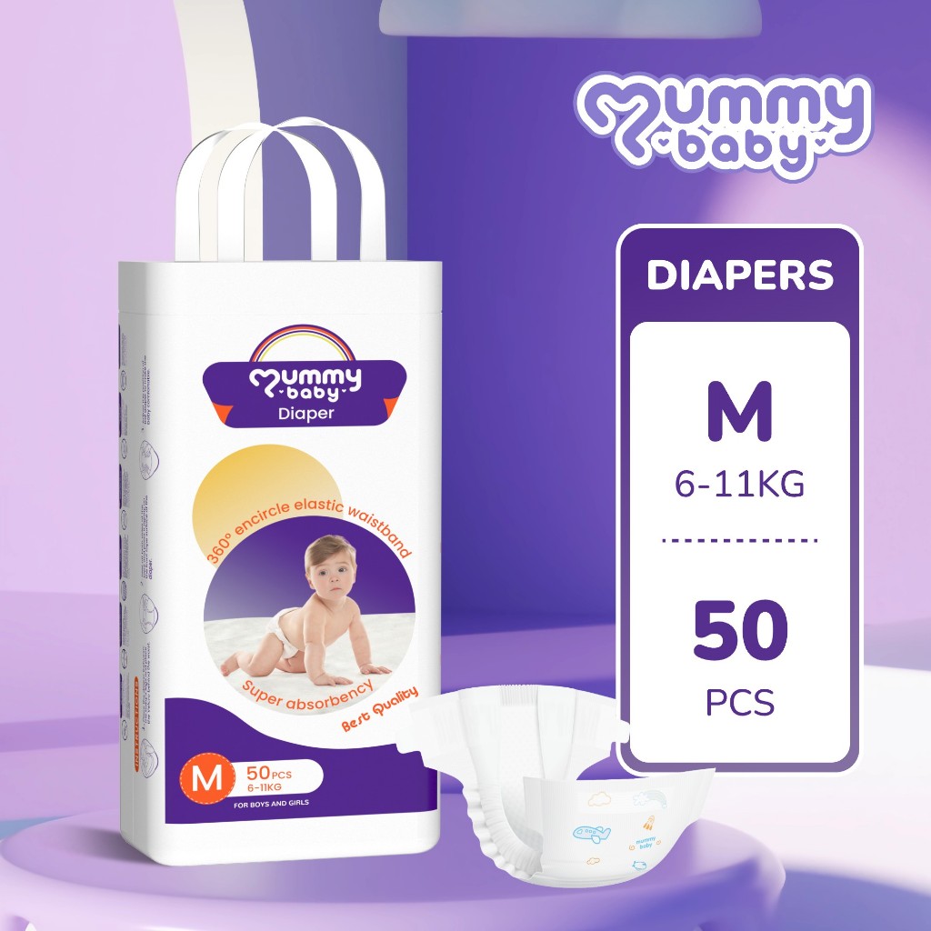 Mummybaby 50Pcs Pull-up Pants Baby Professional Diapers Disposable ...