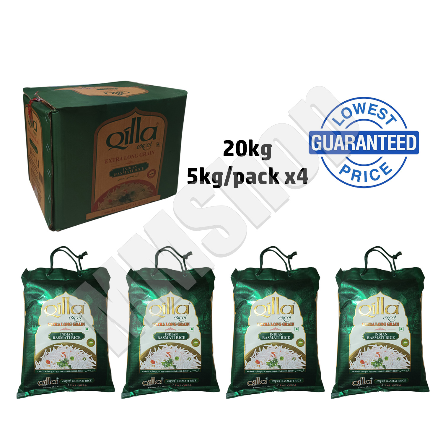Lal Qilla Gold / Excel Basmati Rice 20Kilo (Xtra Long Grain) | Lazada