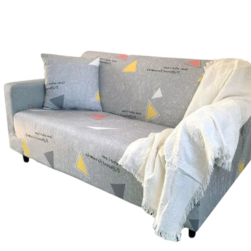 Home Sofa Cover Geometric Sectional Couches Cute Cartoon Pattern ...