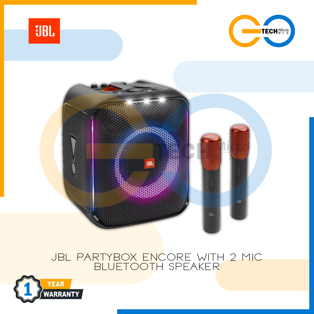 JBL PartyBox Encore with 2 Mic Microphone Bluetooth Speaker | Lazada PH