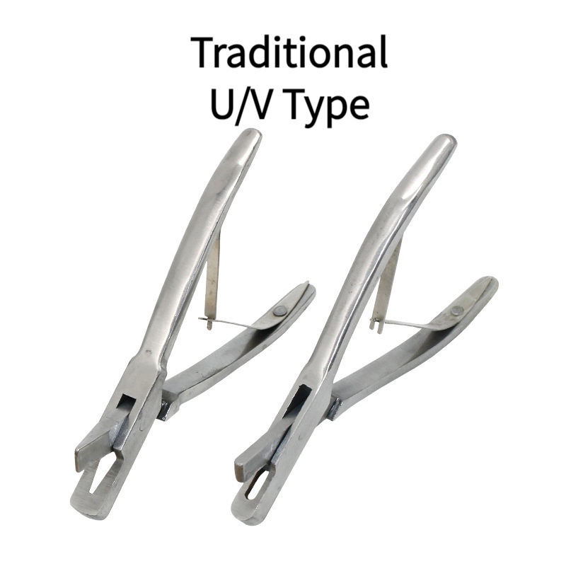 1/2/5Pcs Pig Ear Notcher Stainless Steel V Shaped Ear Tong Plier ...