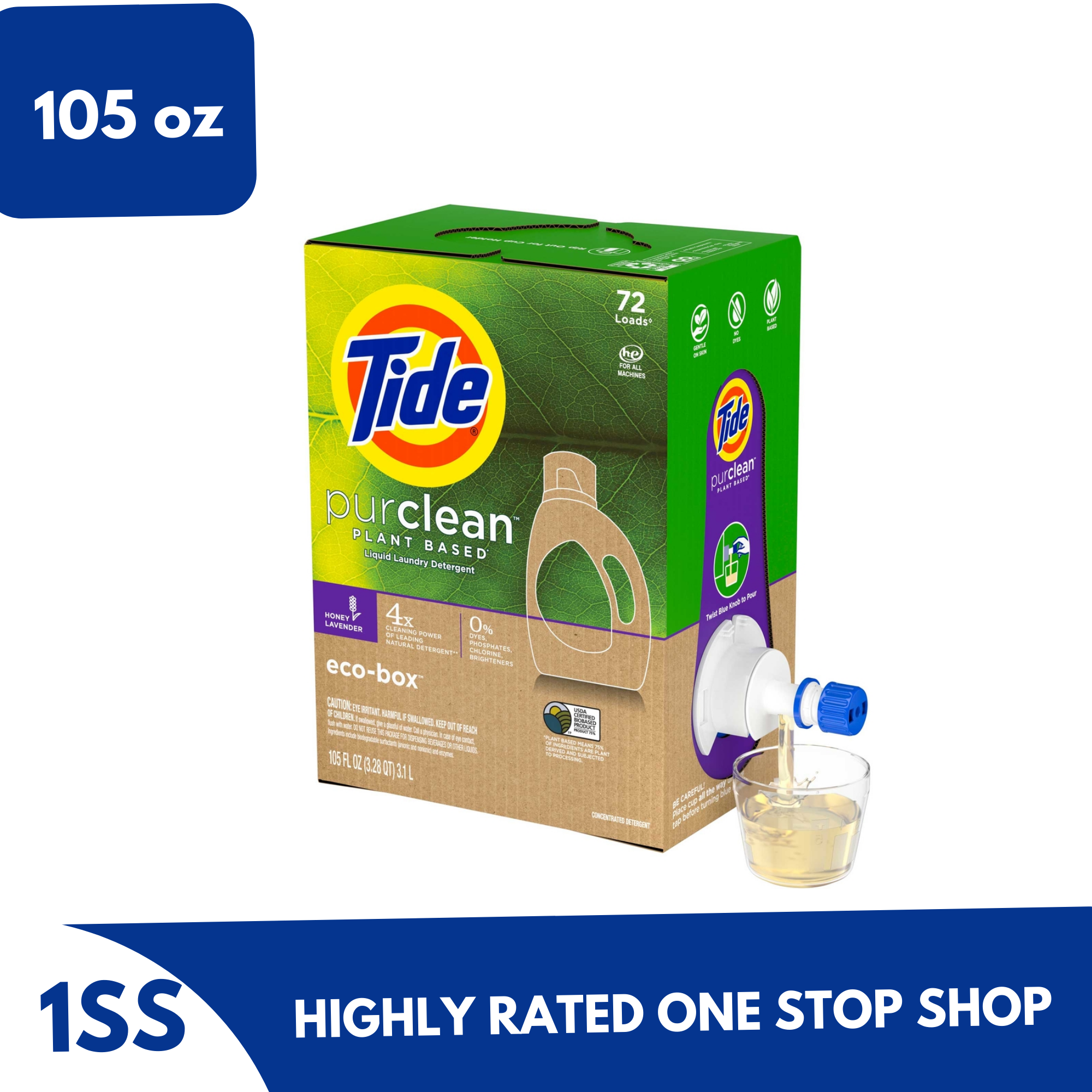 Tide Purclean Honey Lavender Liquid Detergent, 105oz | Lazada PH