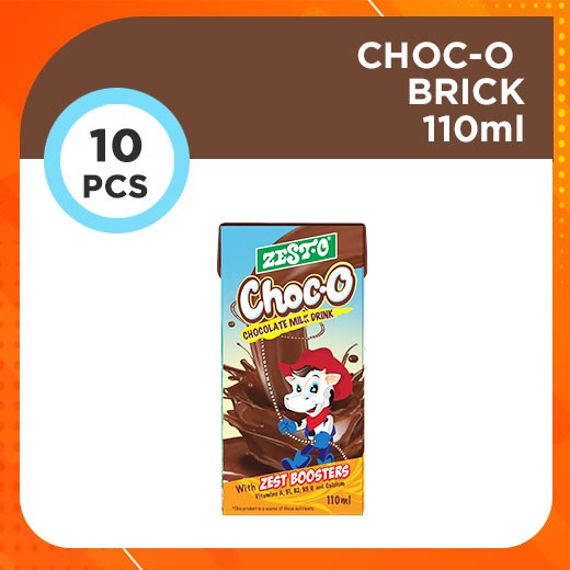 Zest-O Choc-O Brick Pack (110ml x 10 pcs.) | Lazada PH