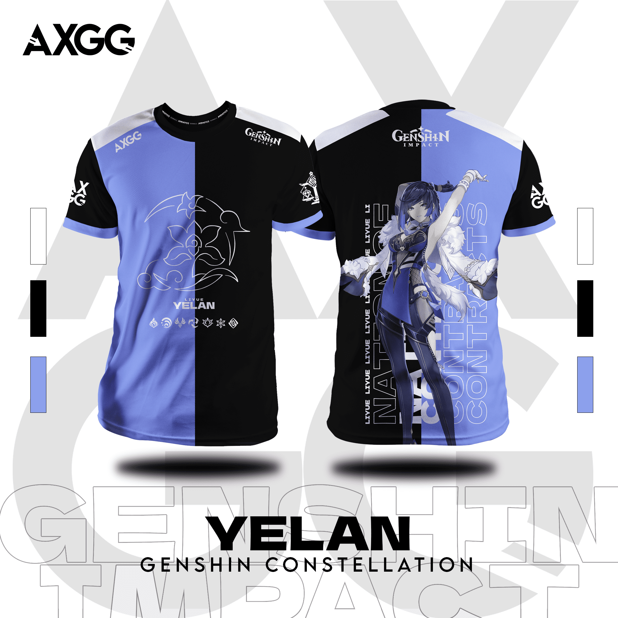 AXGG " Genshin Impact Constellation - 4 STAR " Gaming Shirt | Lazada PH