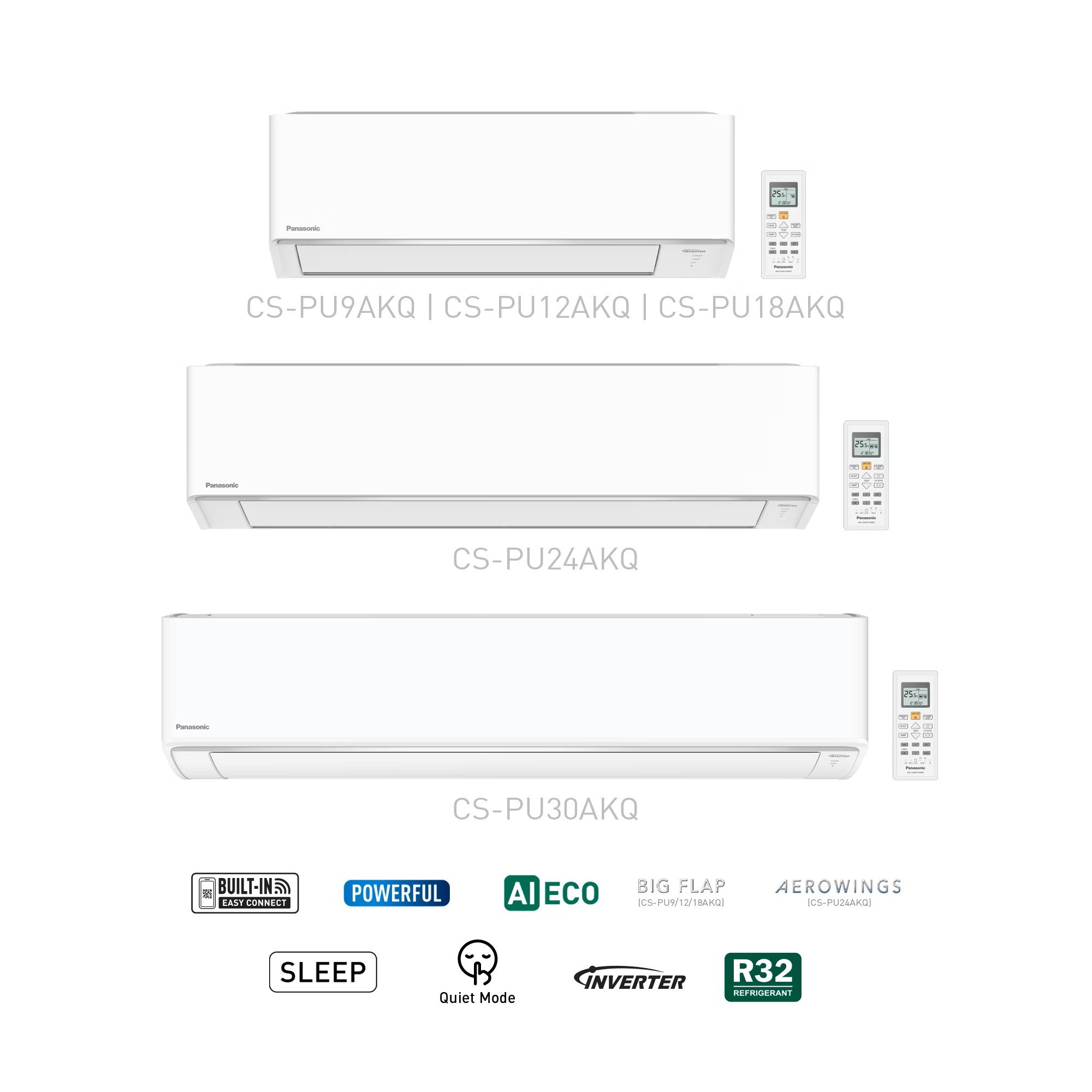 Panasonic CS-PU18AKQ 2.0HP Standard Inverter Split Type Aircon (NCR ...