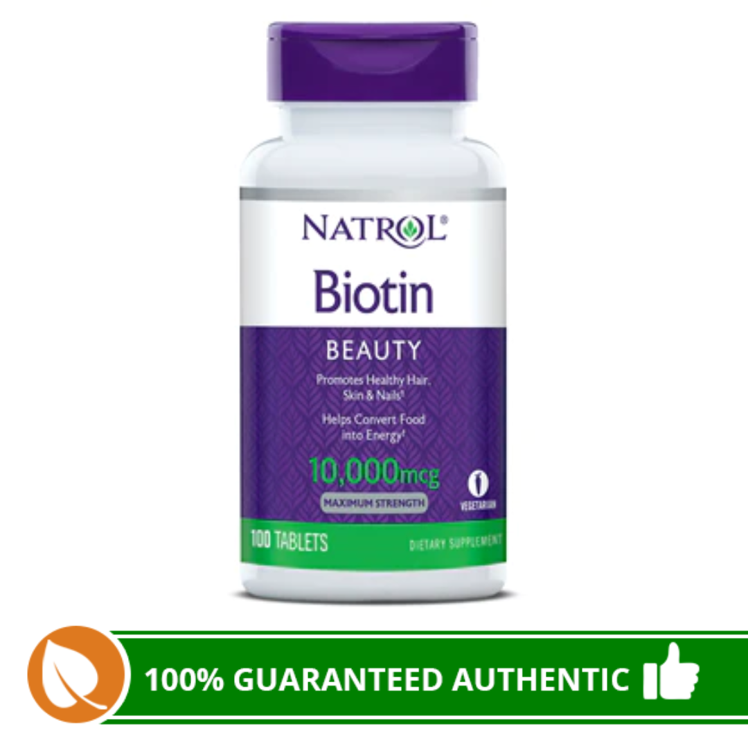 Natrol Biotin 10,000mcg 100 Tablets | Lazada PH