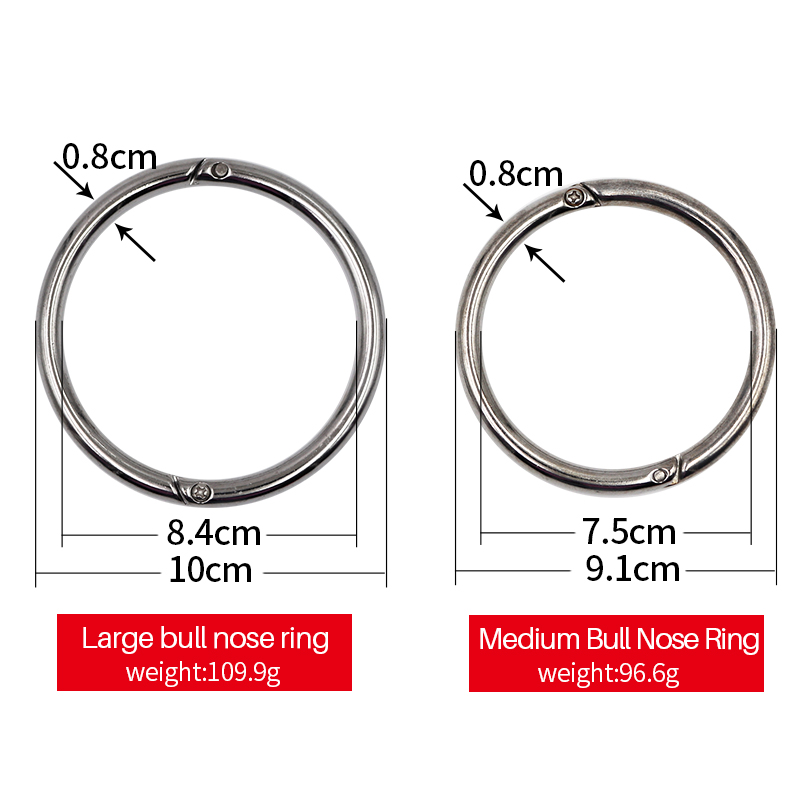 Big Cattle Nose Ring Cattle traction ring Large Circle Stainless Steel ...