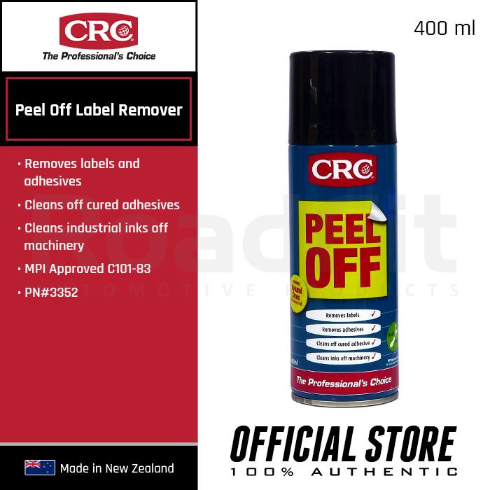 CRC Peel Off Labels And Adhesives Remover 400ml, 1 Spray Can PN#3352 ...