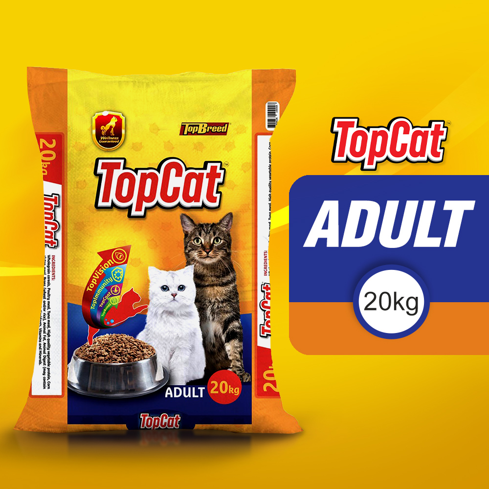 TopCat Adult Meal Dry Cat Food 20kg | Lazada PH