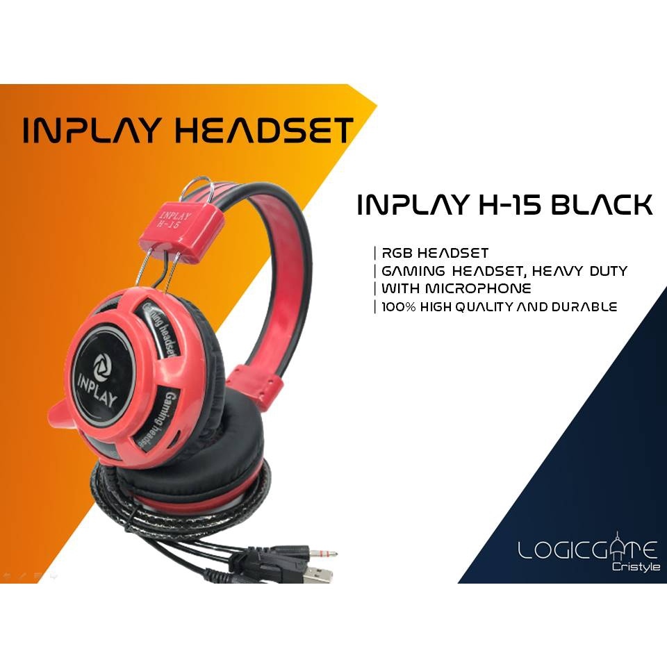 INPLAY H-15 GAMING HEADSET WITH MICROPHONE | Lazada PH