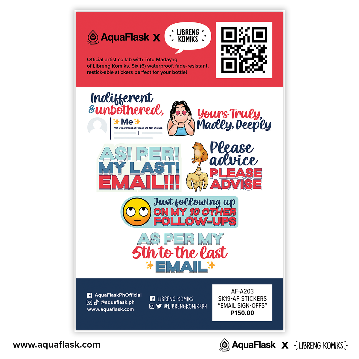 AQUAFLASK Bottle Sticker | Lazada PH