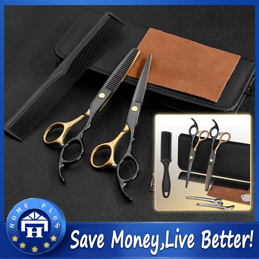 【Local delivery】 Professional Hairdressing Hair Scissors Kits Barber ...
