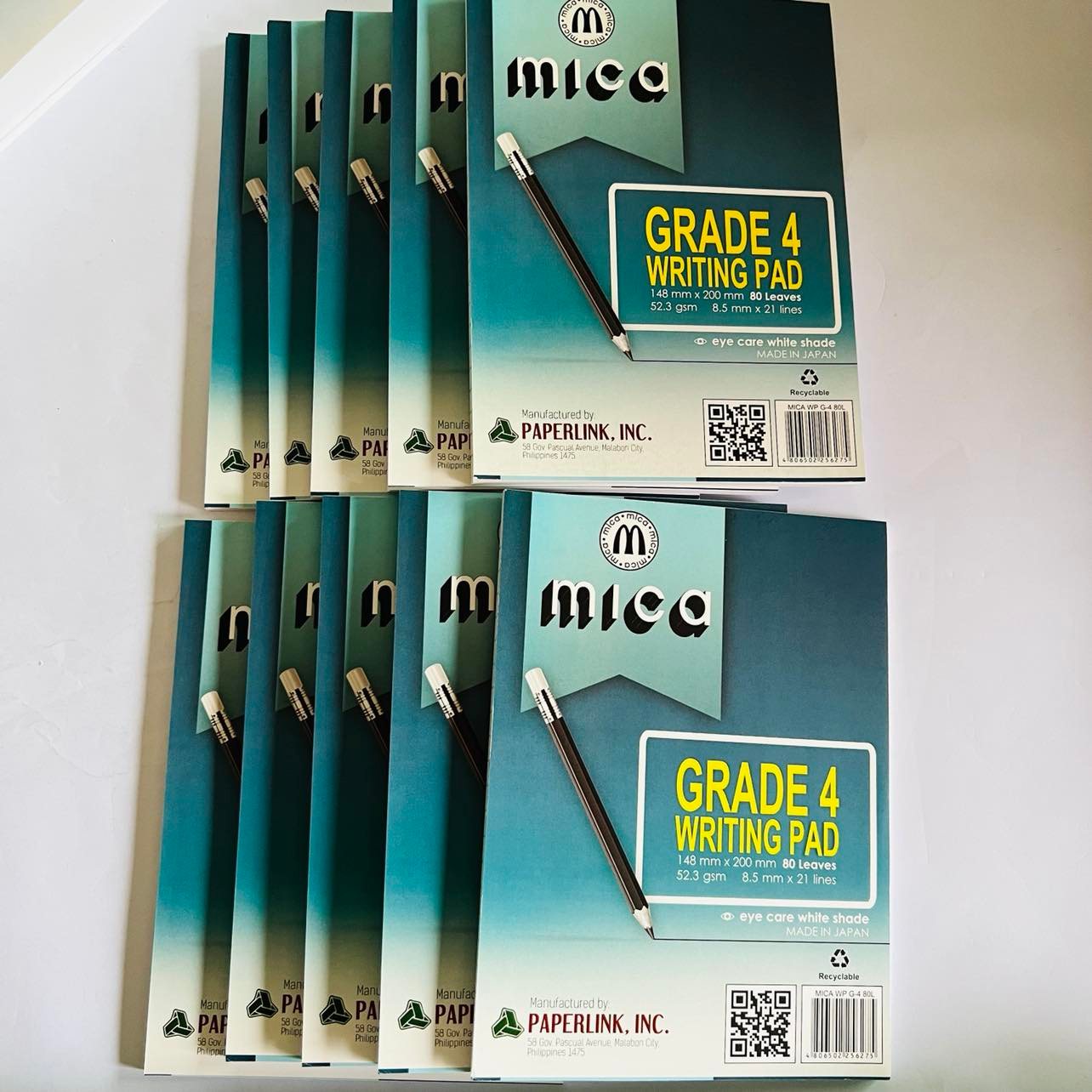 WRITING PAD MICA Grade 1/2/3/4 80leaves (SOLD PER SET OF 10 PADS ...